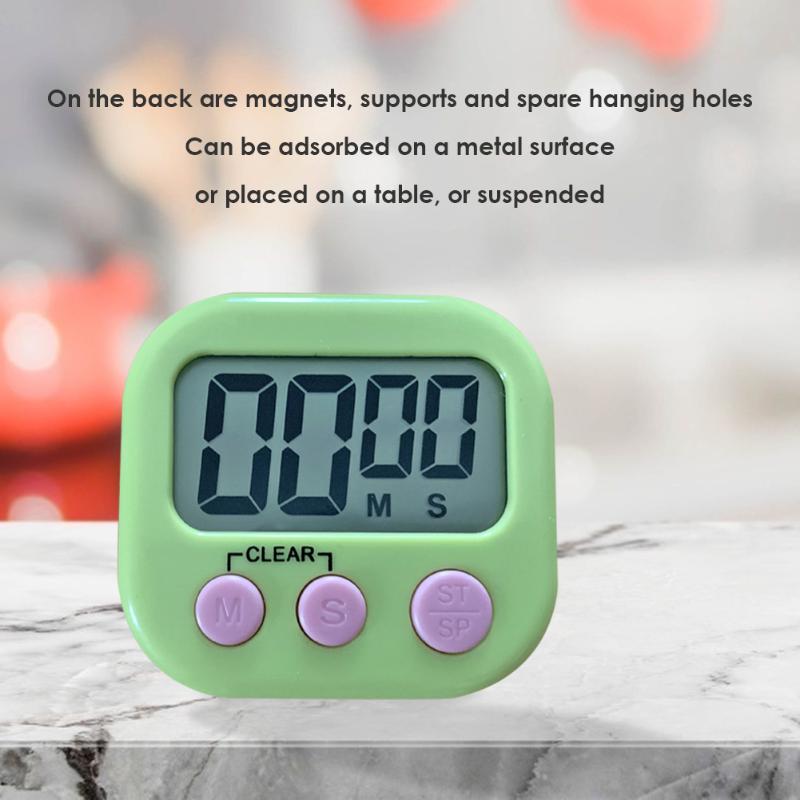 LCD Digital Timer Magnetic Kitchen Table Countdown... – Grandado