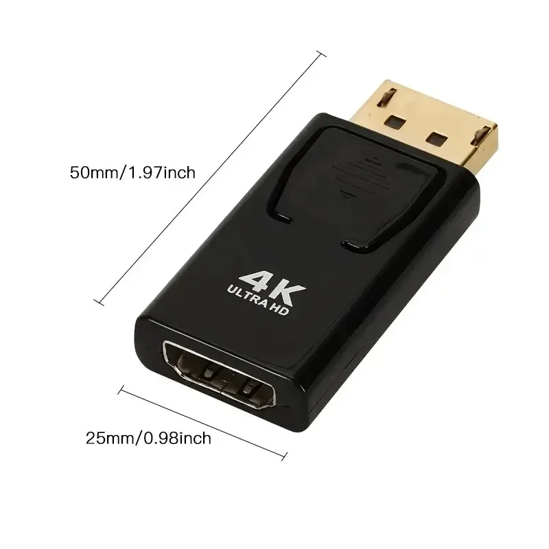 DP Naar HDTV 4K Connector DisplayPort DP Male naar... – Vicedeal