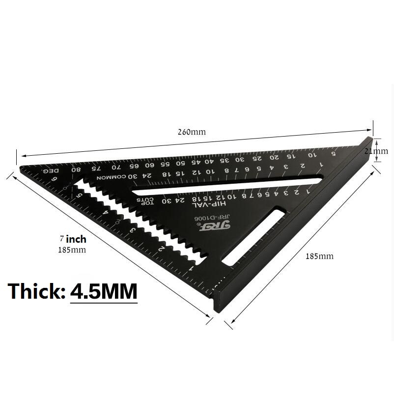 Woodwork Triangular Ruler Woodworking Ruler 7Inch/... – Grandado