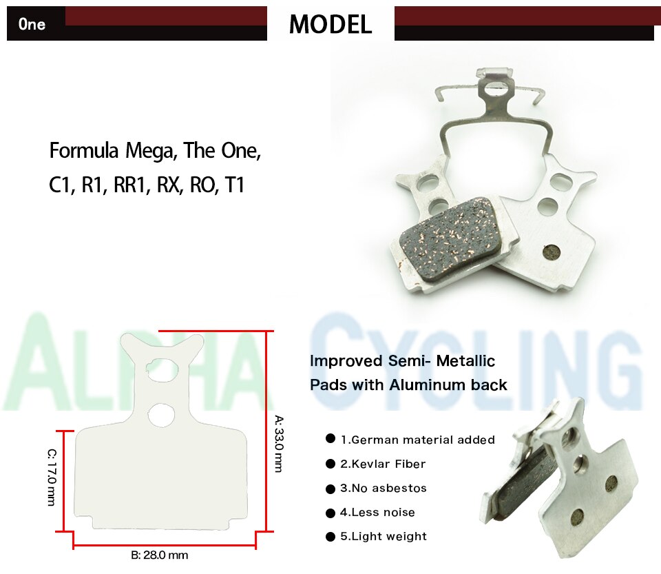 Fahrrad Disc Bremsbeläge Für Formula R1R, R1, RO, ... – Vicedeal