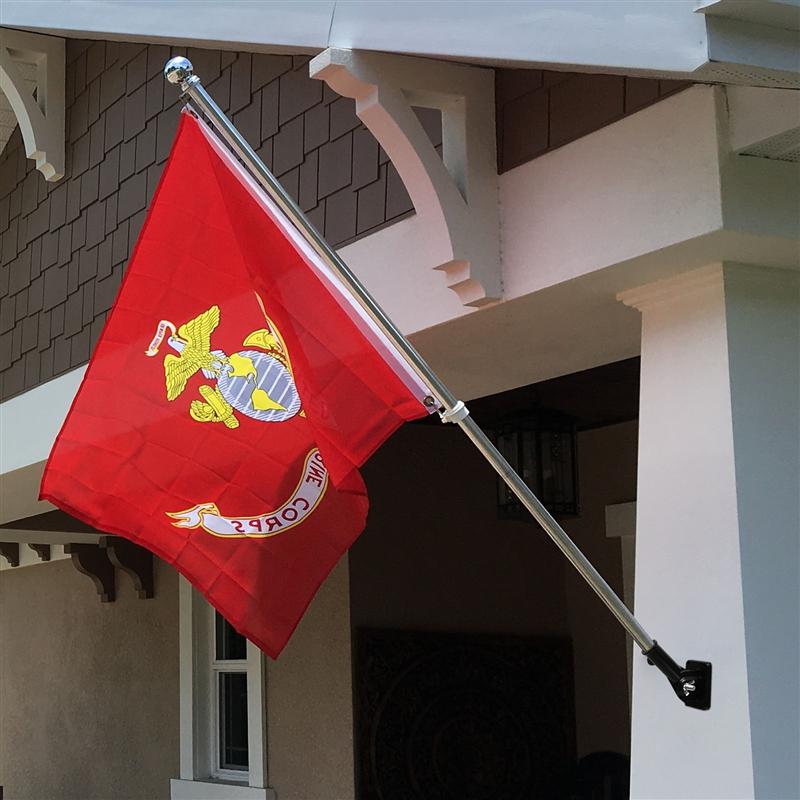 1pc Flagpole Outdoor Wall Mount Flag Pole Adjustab... – Grandado