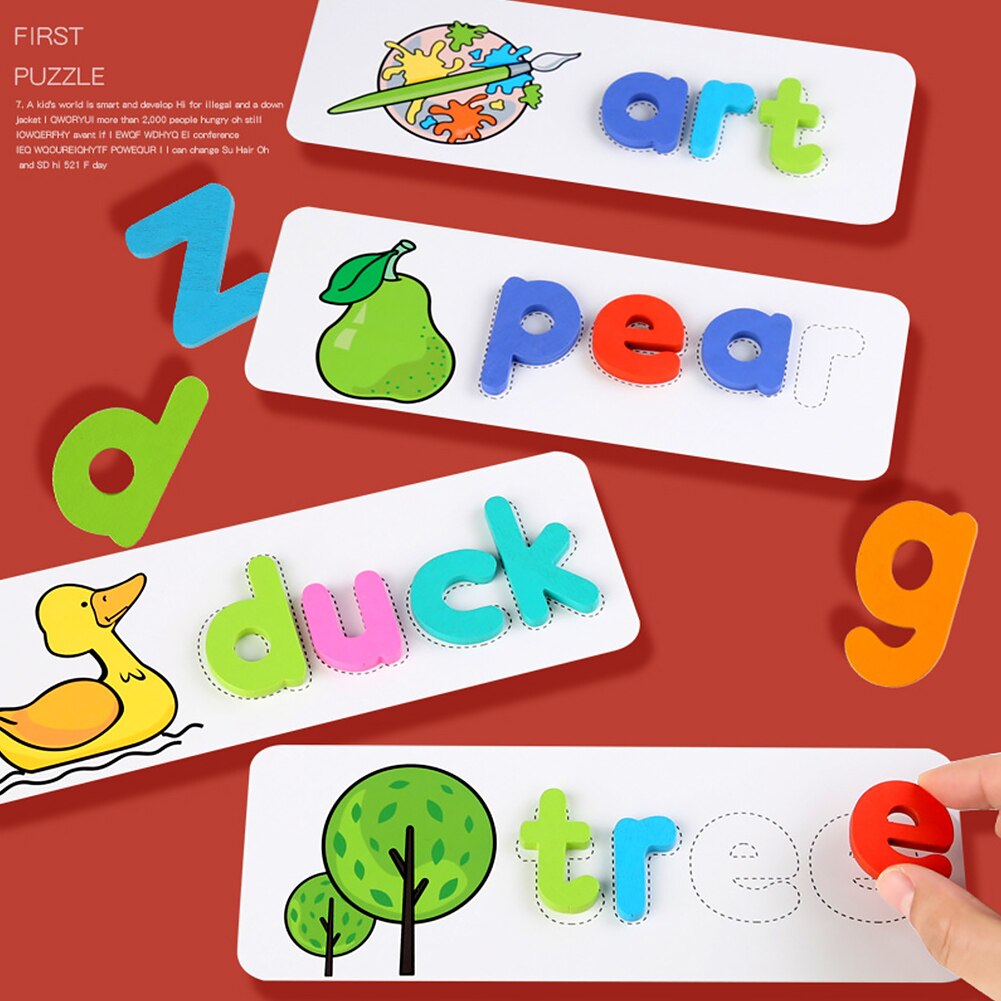 Spelling Word Puzzles Set Kindergarten 26 English ... – Vicedeal