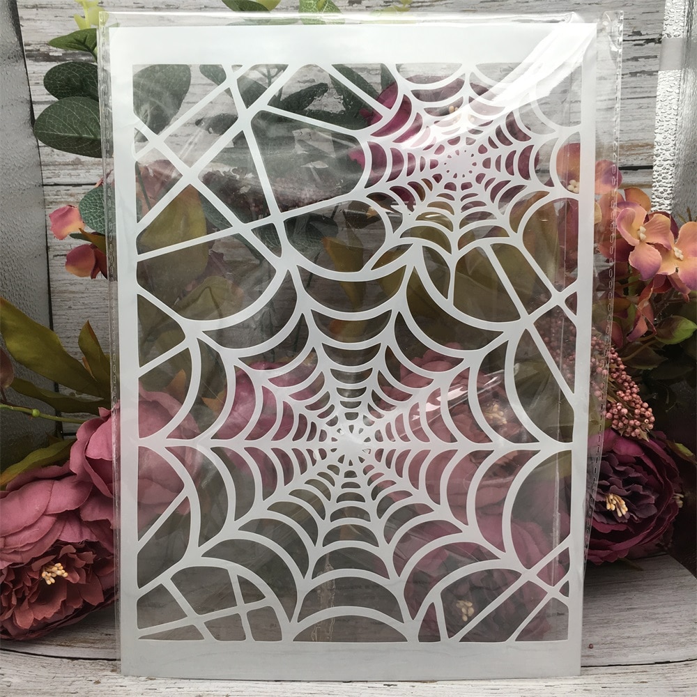 1Pcs 29cm A4 Spider Web Net DIY Layering Stencils ... – Grandado