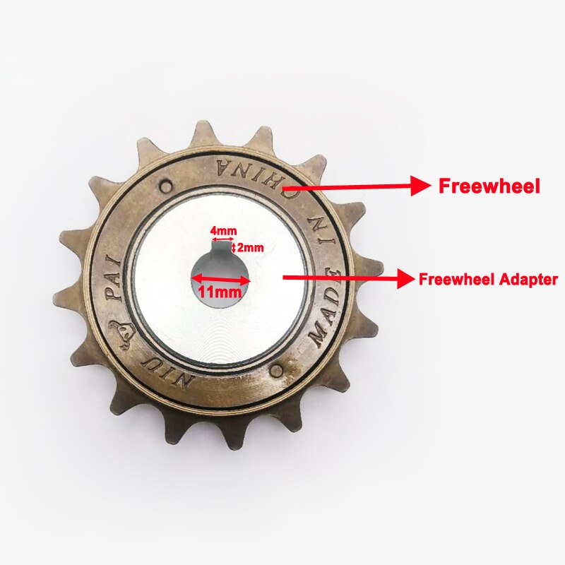 16T Left Drive Freewheel with Freewheel base for 1... – Grandado