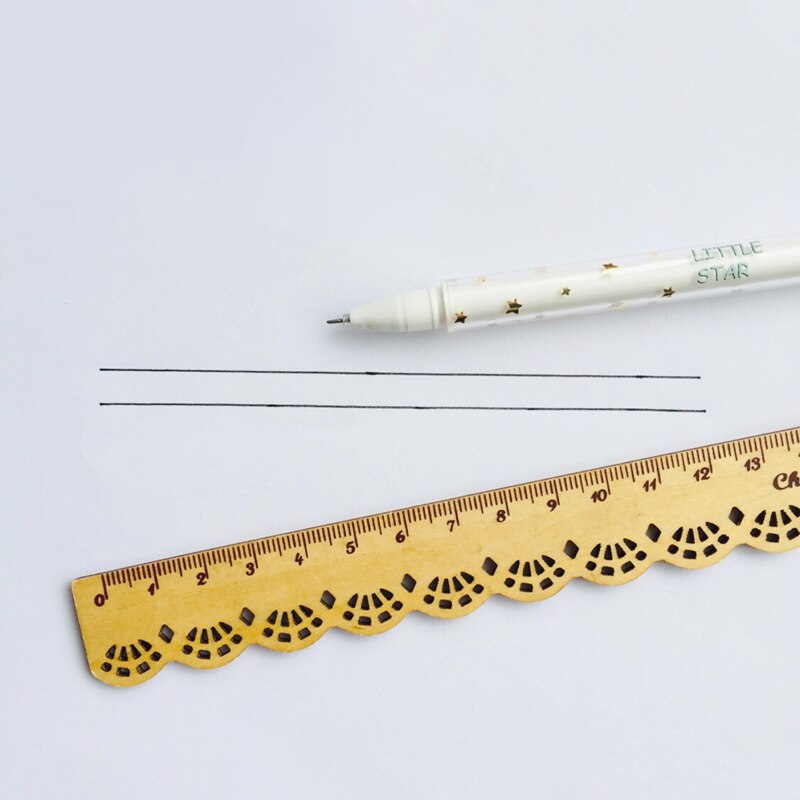 1PC Lace Wooden Straight Ruler Measure Drawing Stu... – Grandado