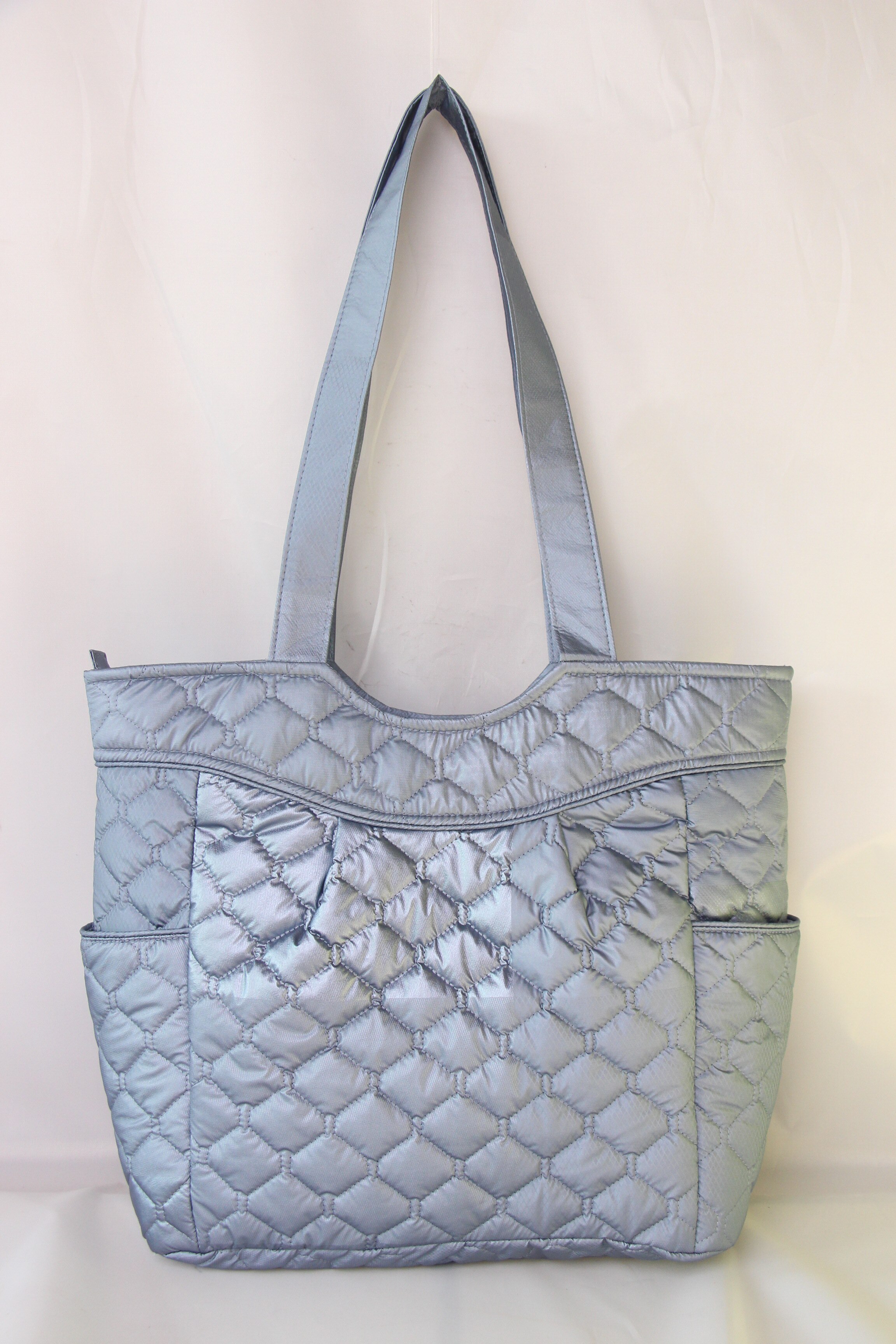 Quilted Stitching puffer tote bag casual bag light... – Vicedeal