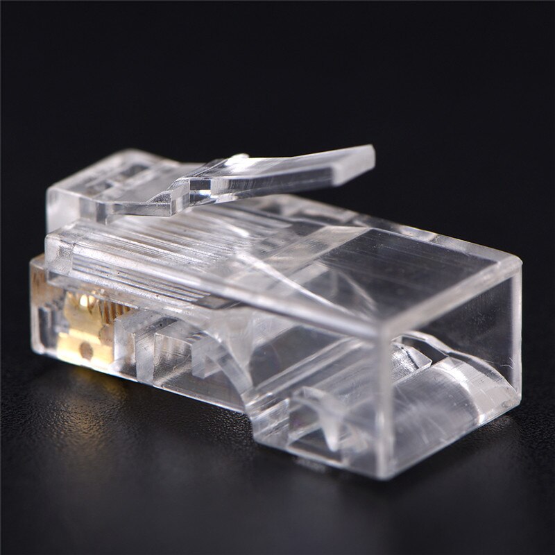 Conector Modular de 50 Uds RJ45 CAT5 Crystal Netwo... – Grandado