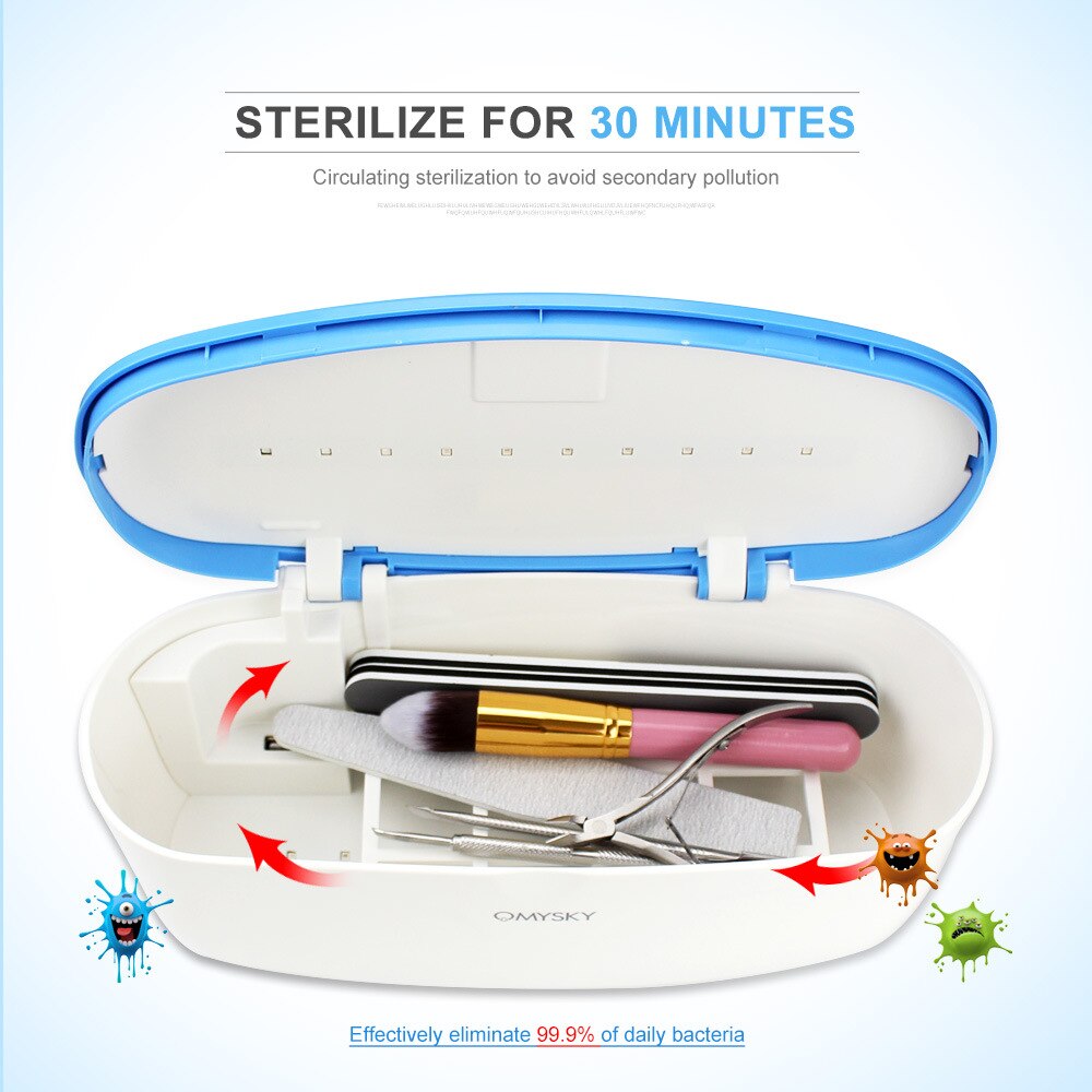 Nail Sterilisator Doos Draagbare Usb Voeding Uvc S... – Grandado