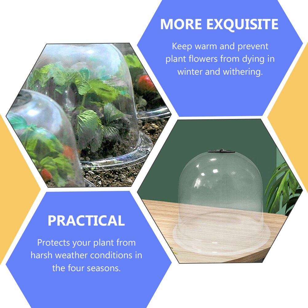 Garden Cloches Reusable Plant Dome Plant Bell Cove... – Grandado