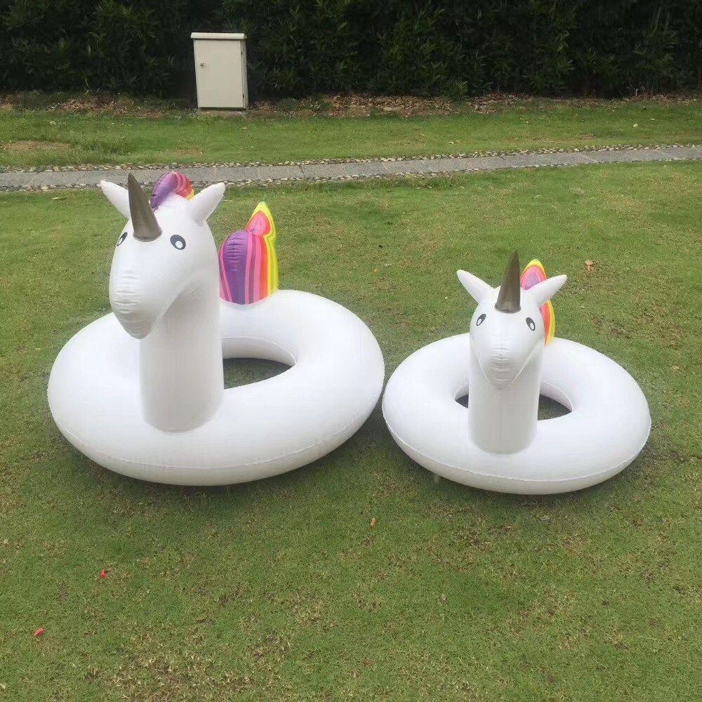 120*90cm Giant Inflatable Unicorn Swimming Ring Ne... – Grandado