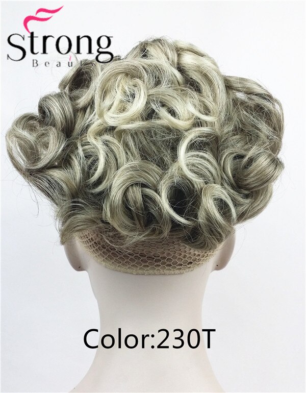 Short Messy Curly Dish Hair Bun Extension Easy Str... – Grandado