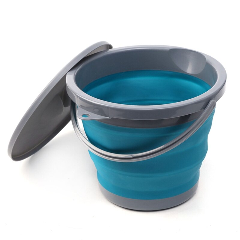 5L Folding Bucket with Cover Portable Folding Buck... – Grandado