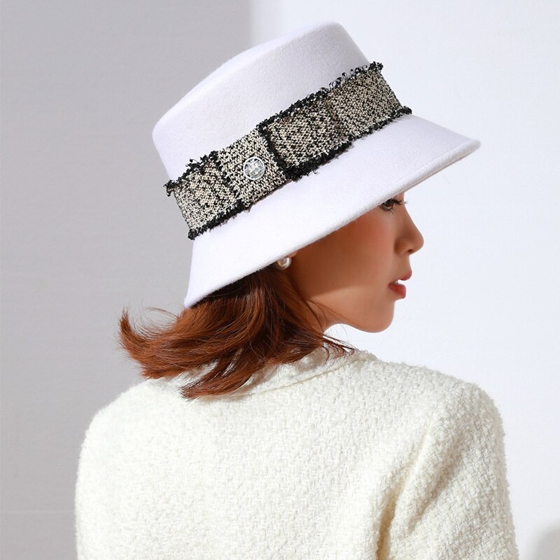 British socialite Hepburn wind small big brim show... – Vicedeal