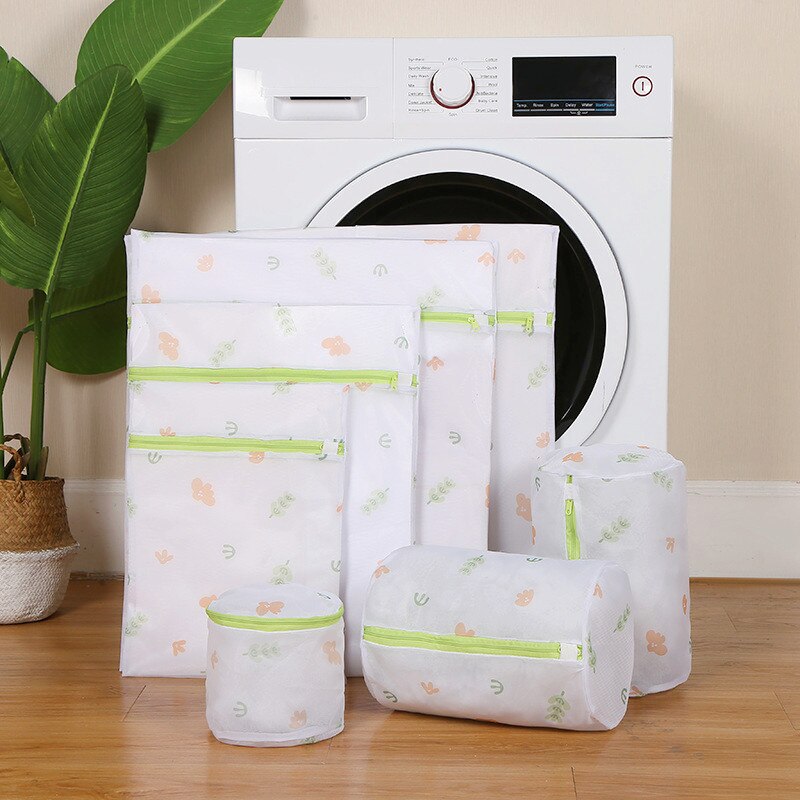Floral Printing Mesh Machine Wash Laundry Bag Unde... – Grandado
