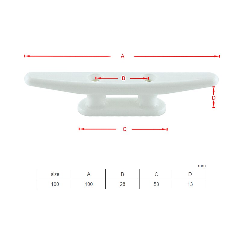 Nylon Low Flat Cleat Open Base Cleat With 2 Screws... – Grandado