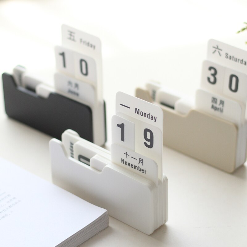 Mini Rotatable Desk Yearly Calendar 100 Years Perp... – Grandado