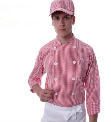 Ropa de cocinero de rejilla, uniforme de chef, rop... – Grandado