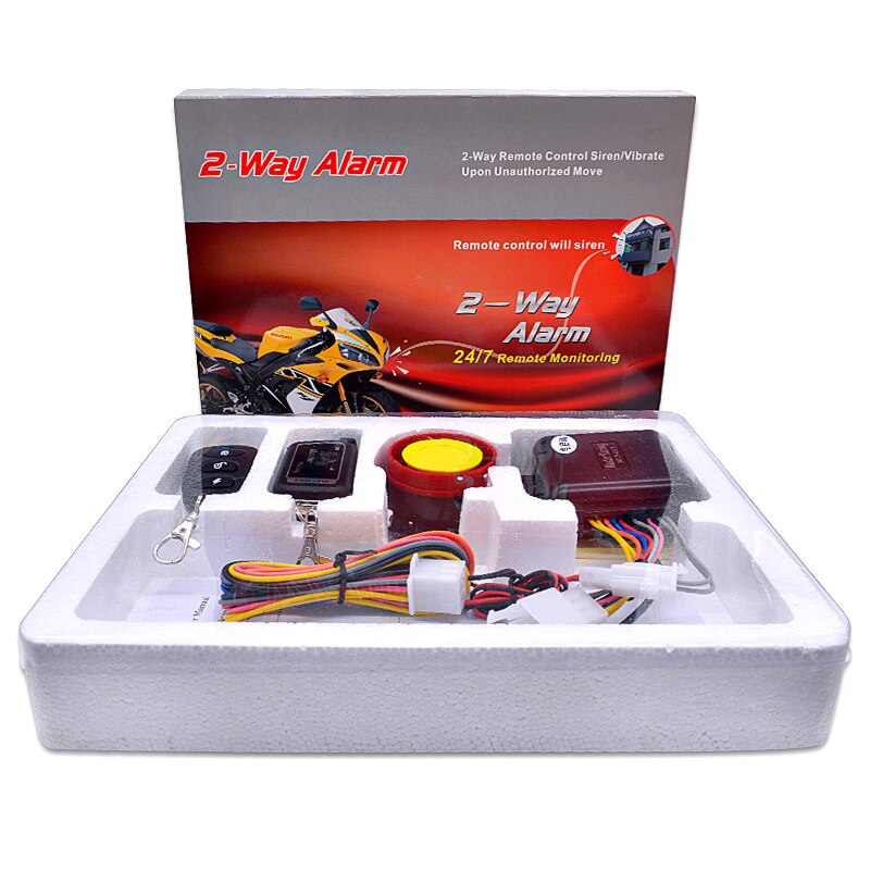 2 Weg Alarm Motorfiets Afstandsbediening Start Tri... – Grandado