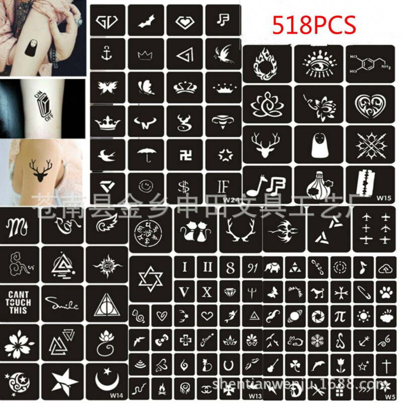 518 st återanvändbara stenciler för att måla ansik... – Grandado