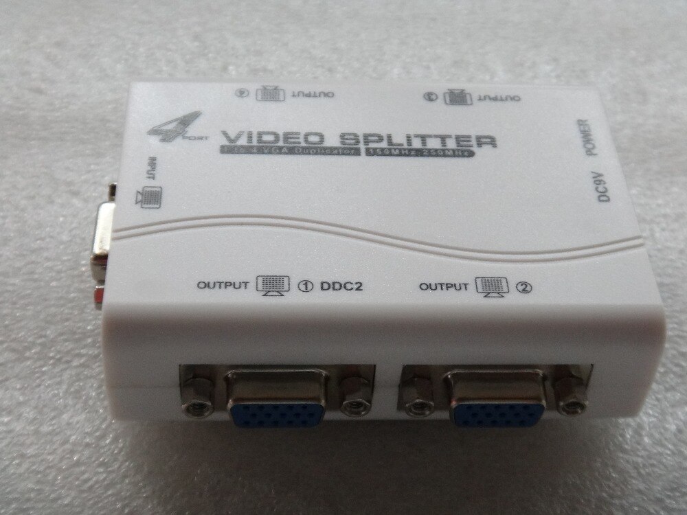 Hoge hoeveelheid 1 4 poorten VGA video splitter du... – Vicedeal
