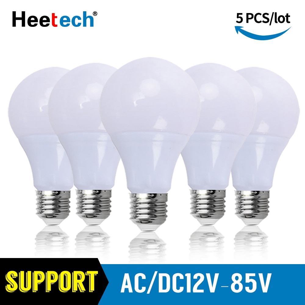 5pcs/lot LED Bulb E27 Lamps DC AC 12V 24V 36V LED ... – Vicedeal