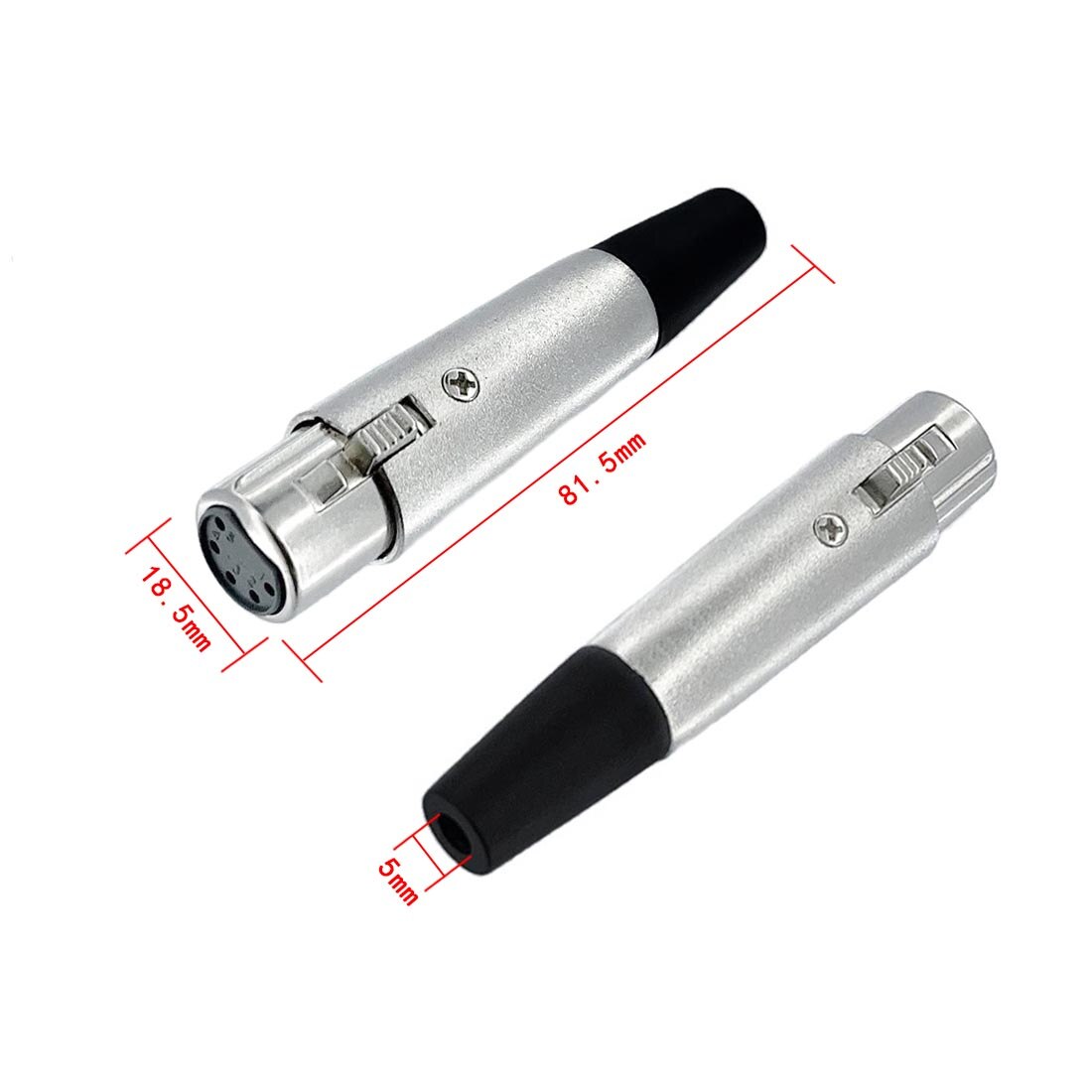 Conector hembra Cannon XLR, Conector de Audio de 5... – Grandado