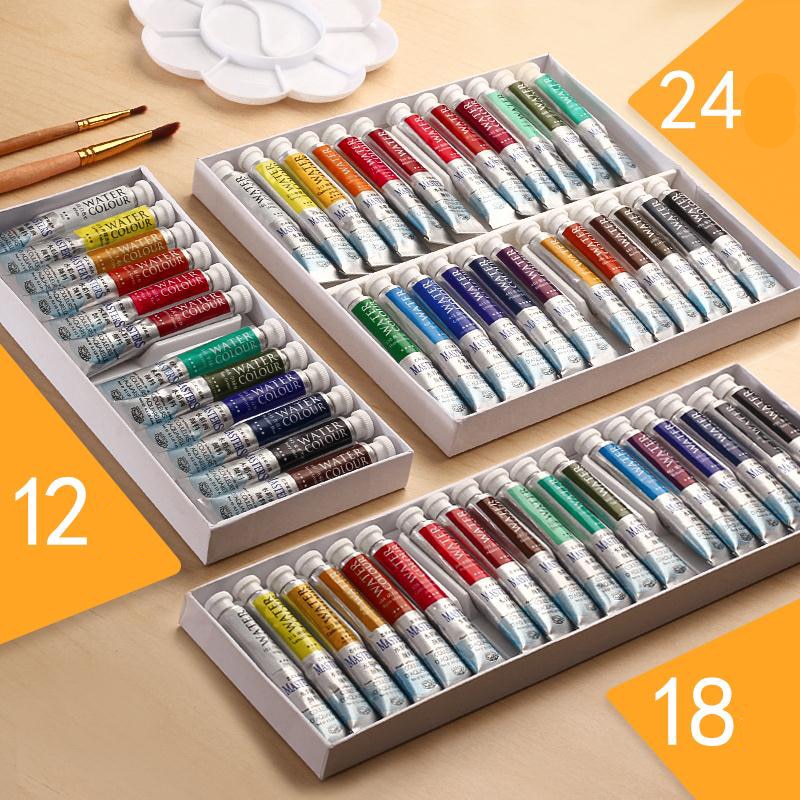 12/18/24 Colors 9ML Watercolor Paint Set Artist-le... – Vicedeal