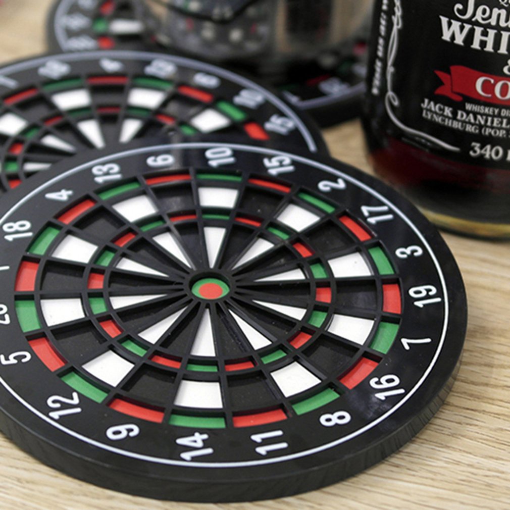 4Pcs/Set Dart Disc Drink Coasters Table Cup Mat In... – Vicedeal