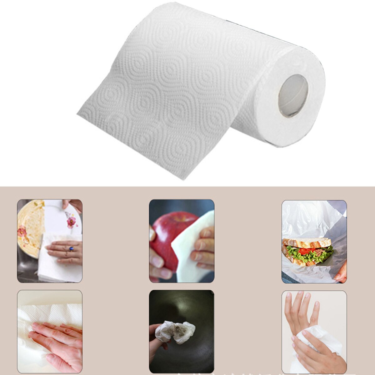 2 Roll Of Kitchen Paper Towels Strength And Absorb... – Grandado