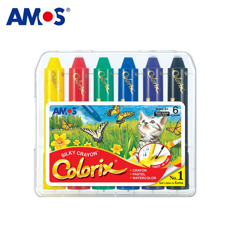 AMOS CRX5 Colorful Silky Crayons 6/12/24/36 Colors... – Vicedeal