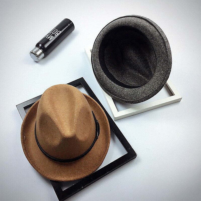 Fibonacci Fedoras Wool Felt Solid Color Jazz Small... – Grandado