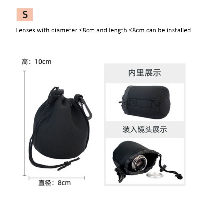 1 pcs Soft Shockproof Beschermende Camera Lens Bag... – Vicedeal