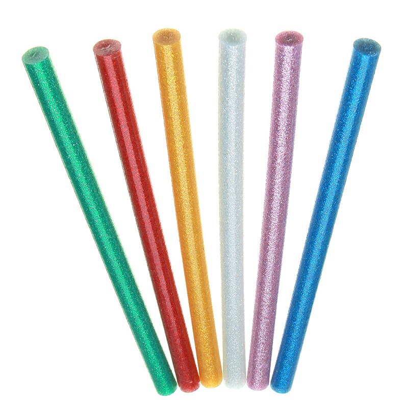 10Pcs/Set Colorful Glitter Melt Glue Stick 11mmx20... – Vicedeal