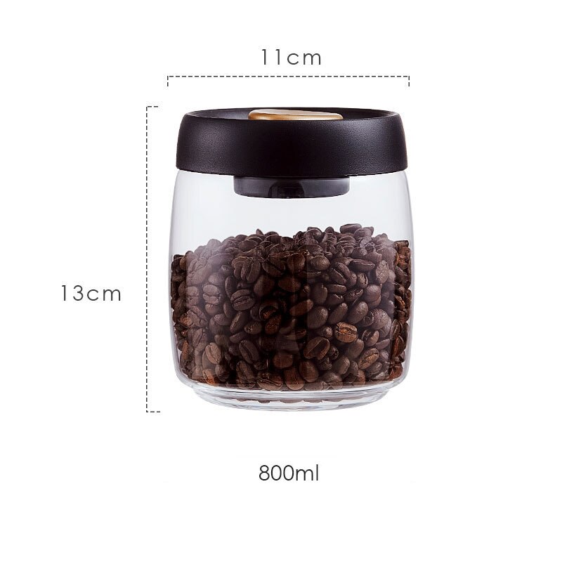 Vacuum Coffee Beans Storage Bottles Sealed Glass B... – Vicedeal