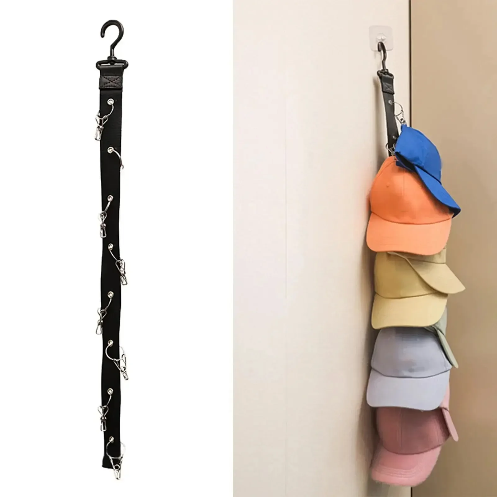 1PC Hanging with Hook with Metal Clips Hat Collect... – Grandado