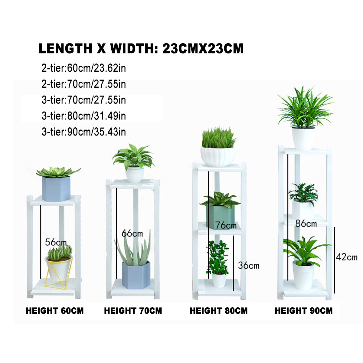 2/3 Tier Wooden Plant Stand Multilayer Plant Floor... – Vicedeal