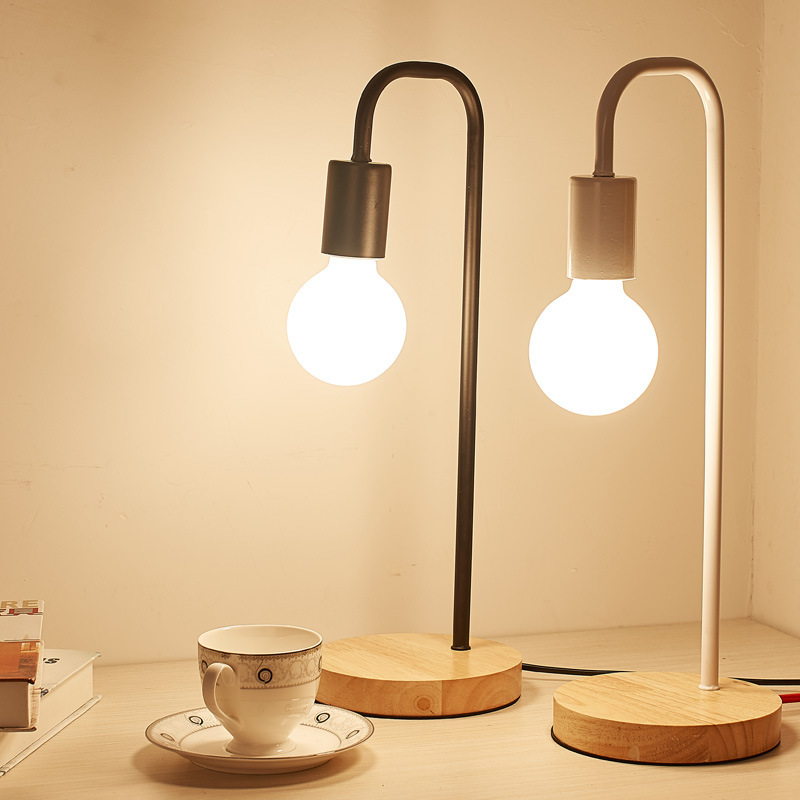 europe led bedside lamp led wood table light readi... – Vicedeal