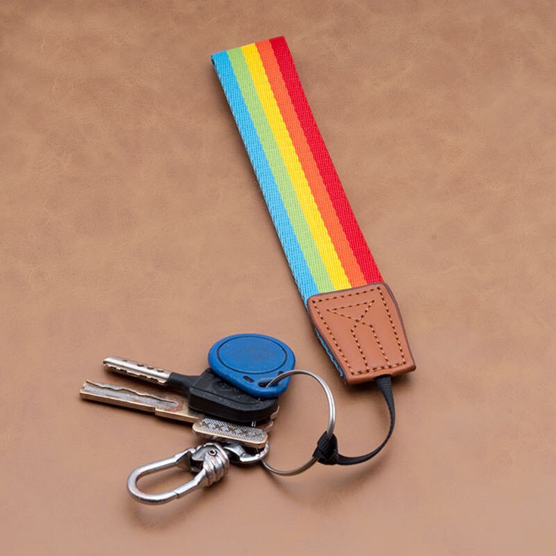 1-50pcs Rainbow Stripe camera wide plate wrist str... – Vicedeal