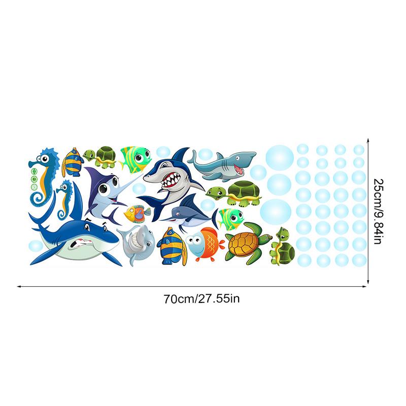 Underwater World Wall Stickers Fish Shark Dolphin ... – Grandado