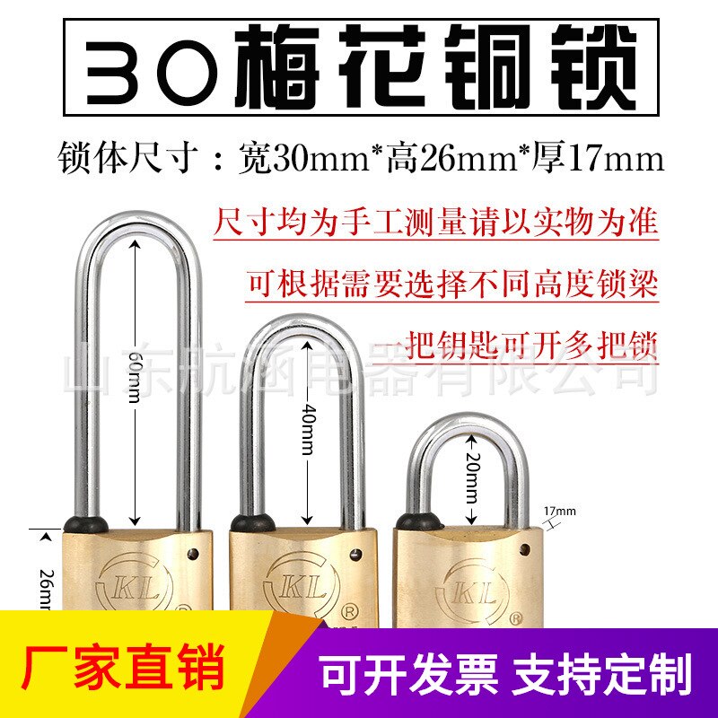 30 Plum Arc Tongsuo through Open Universal Padlock... – Vicedeal