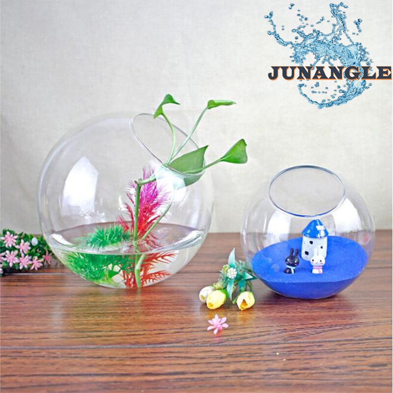 JU Mini Fish Tank Acrylic Aquarium Flower Water Cu... – Vicedeal