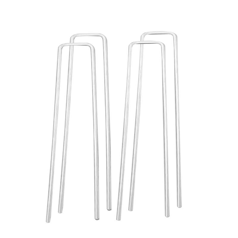 50Pcs 2.5x40x200mm U-shape Galvanized Ground Nails... – Grandado