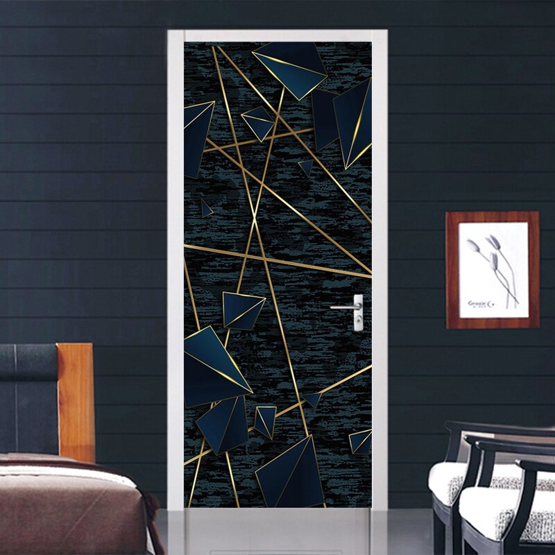 PVC Self-Adhesive Waterproof Door Sticker Modern A... – Vicedeal