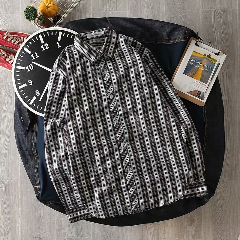 Shirt Heren Lange Mouw Herfst Koreaanse Kleding He... – Vicedeal