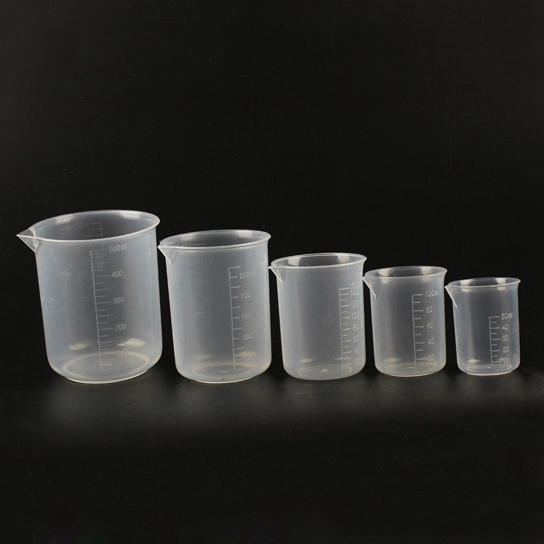50 100 / 150 250 500ml Transparent plastic beakers... – Grandado