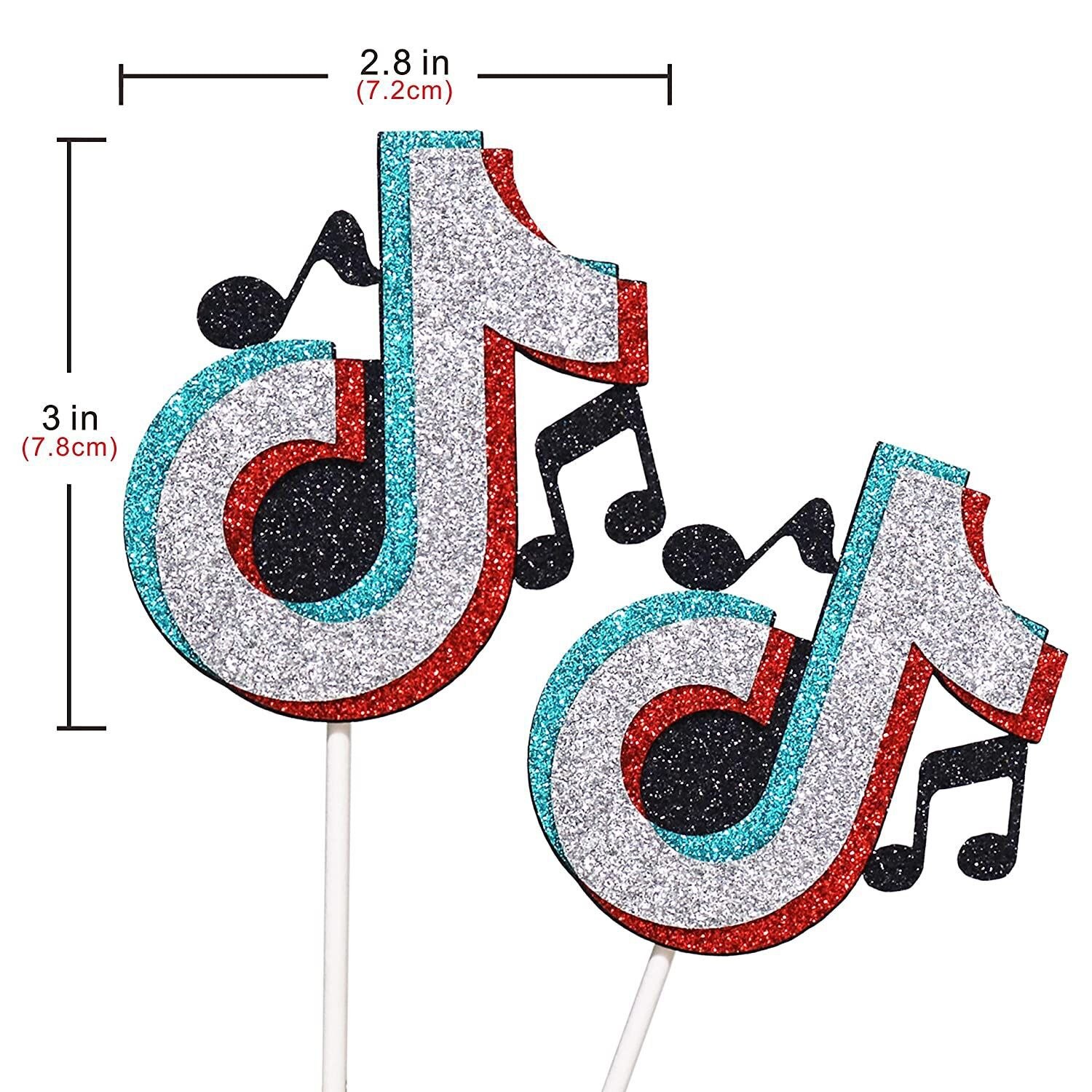 Cake Topper TIK Theme Short Video Happy Birthday W... – Grandado