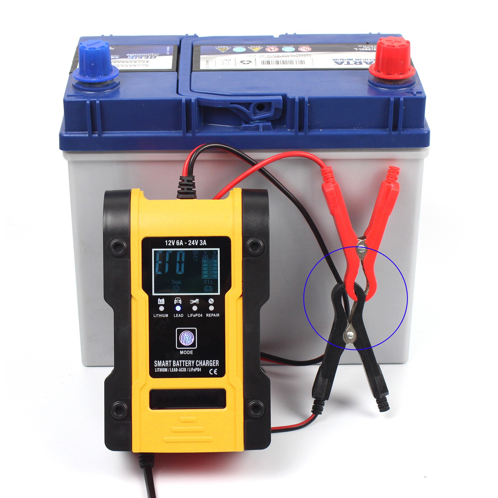 12V 6A Volledige Automatische Auto Batterij Oplade... – Vicedeal