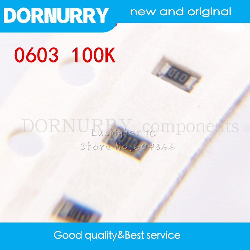 300PCS 0603 SMD Resistor 5% 100K Ohm 104 1003 100K... – Grandado
