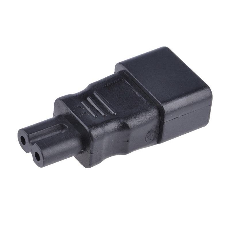 IEC 320 C14 Male to C7 Female Power Adapter Extens... – Grandado
