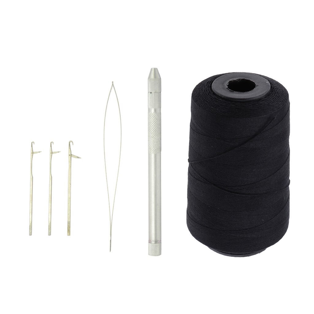 1 Roll Black Weaving Thread 902 Yards with 1pcs La... – Grandado